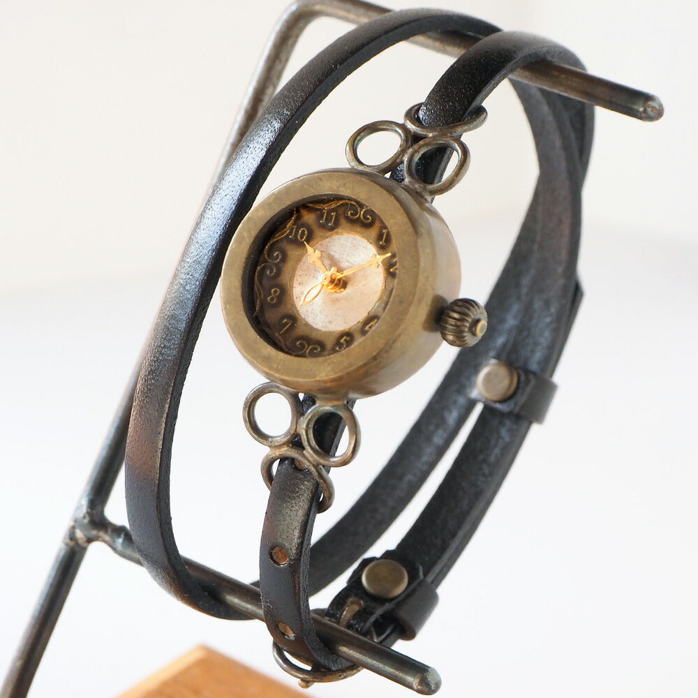vie handmade watch “elegance” double belt ladies [WB-072-W-BELT] — クラフトカフェ